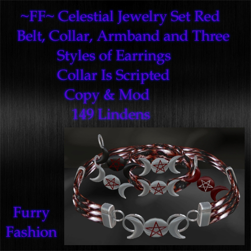 Second Life Marketplace - ~FF~ Celestial Jewelry Set Red